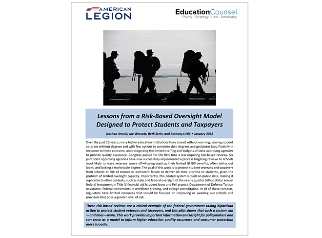 EducationCounsel - Lessons from a Risk-Based Oversight Model Designed ...
